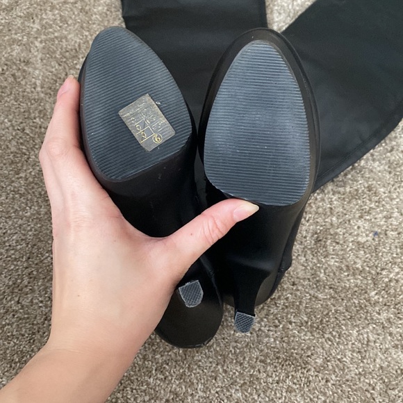 Pleaser | Shoes | Size 9 Black Pleasers Above The Knee Heels | Poshmark